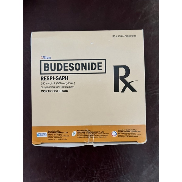 RESPI-SAPH Budesonide 250mcg / mL (500mcg / 2mL) Suspension for ...